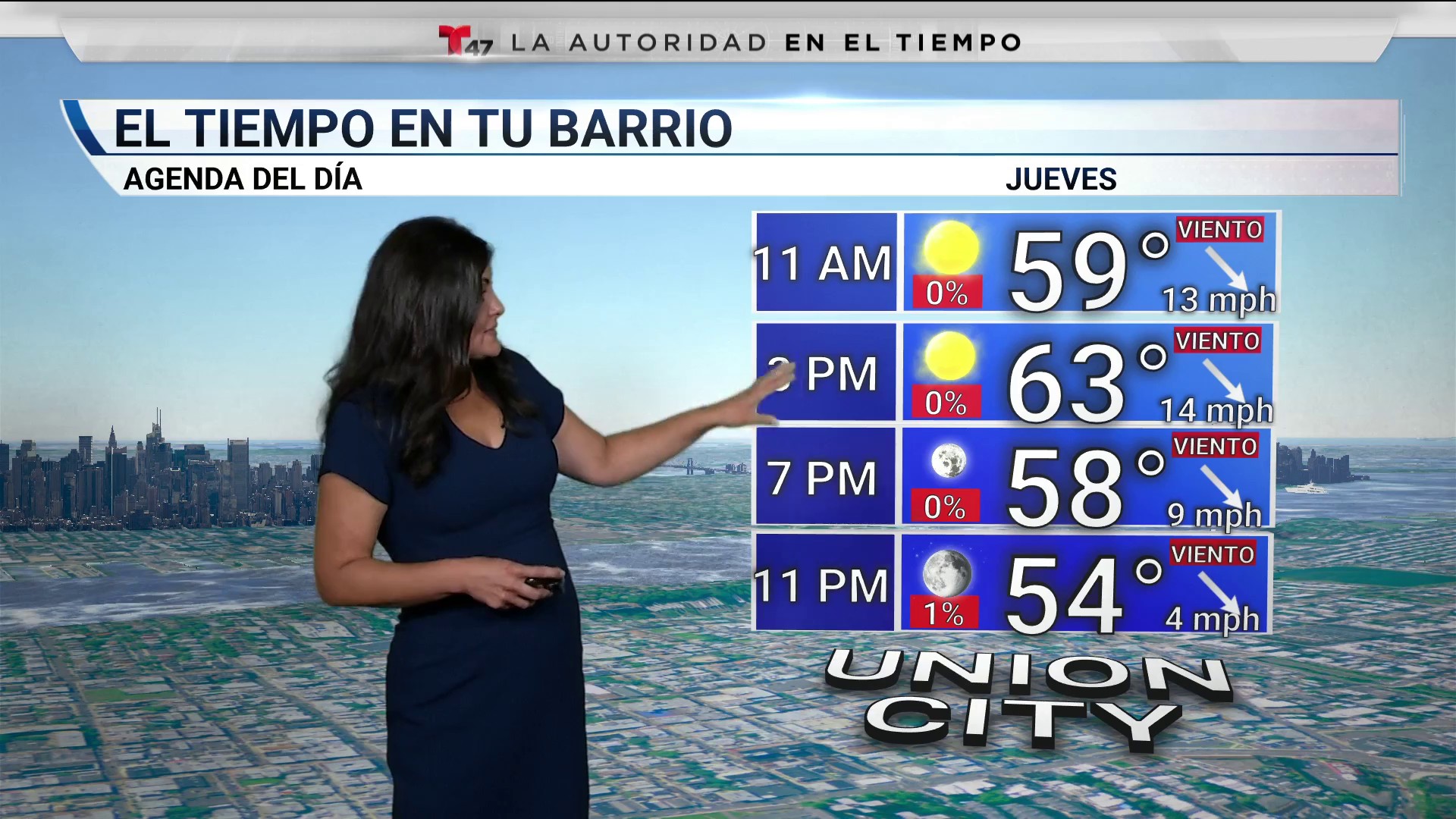 El tiempo con Andrea Romero para el 8 de octubre – Telemundo New York (47)
