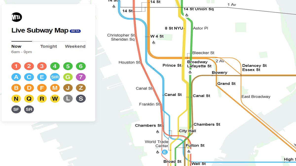 La MTA lanza nuevo mapa digital con tiempo real del sistema de metro de ...