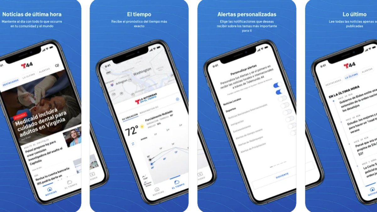 La app de noticias locales y del tiempo de Telemundo 44 Washington ha ...