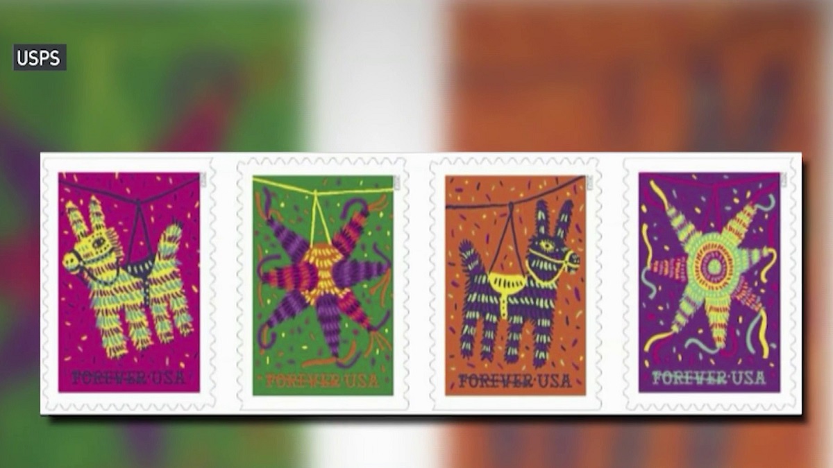USPS vende estampillas de piñatas por Mes de la Herencia Hispana ...