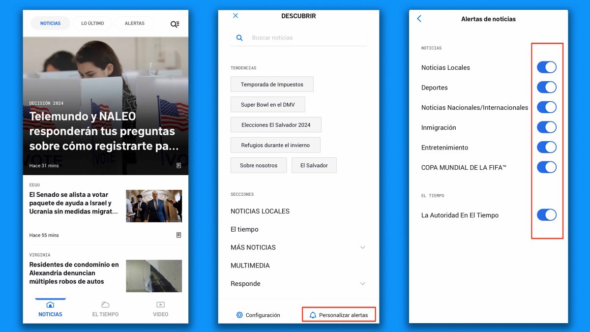 Cómo personalizar las alertas de tu app de Telemundo – Telemundo ...