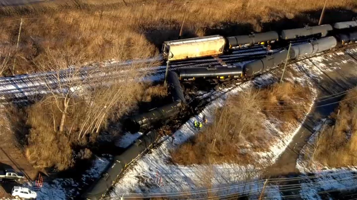 Tren de carga se descarrila en Nueva Jersey – Telemundo New York (47)