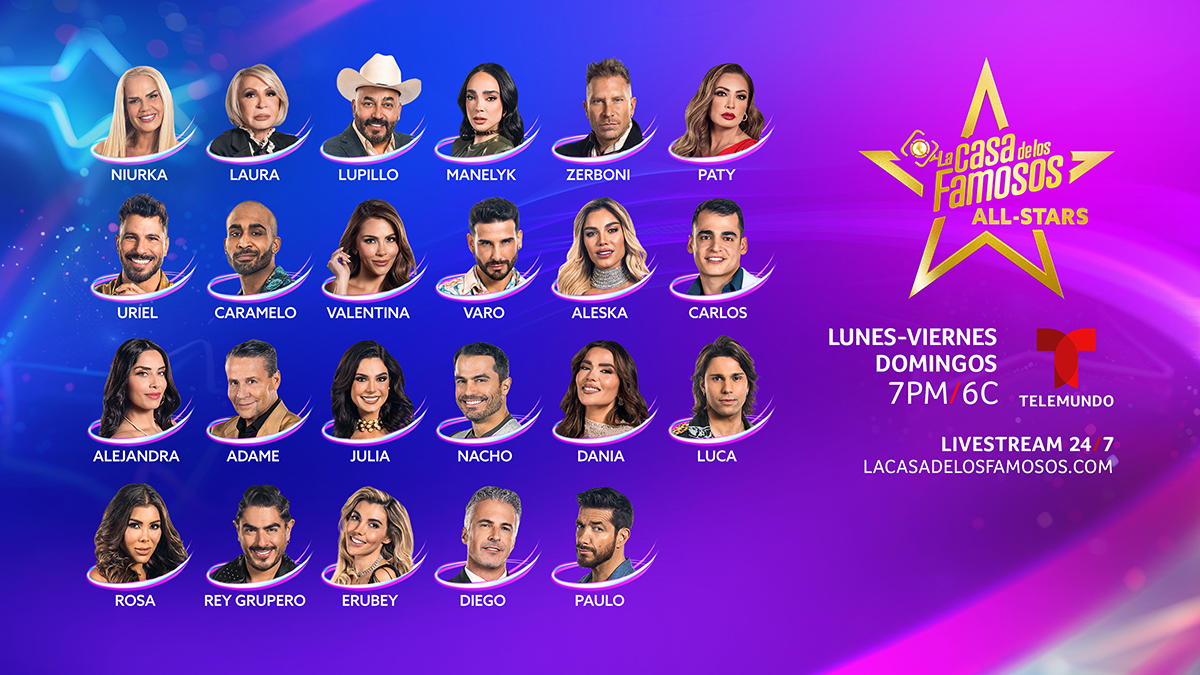 Lista de participantes de La Casa de los Famosos All-Stars – Telemundo ...