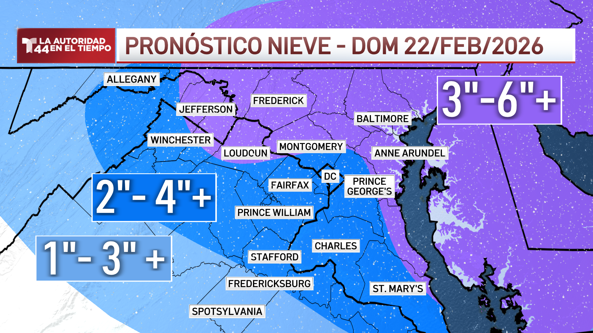 Radar en vivo de tormenta invernal en Washington DC – Telemundo ...